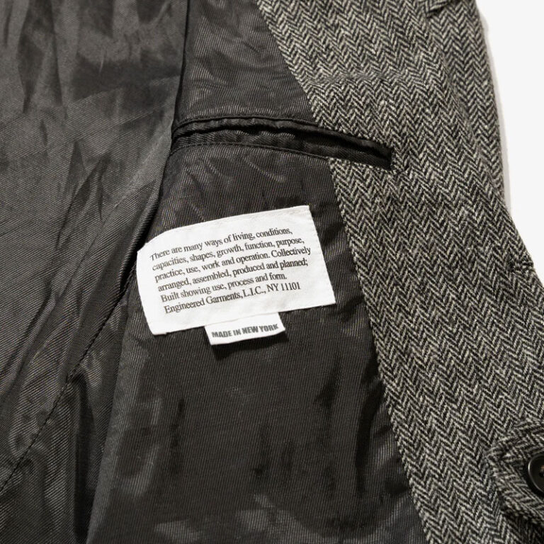 Slanted Jacket - Grey Herringbone - THEROOM | Streetwear. Culture ...